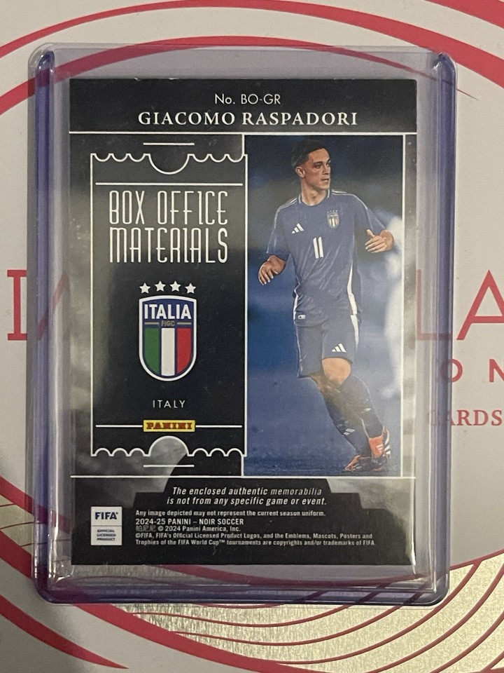 Raspadori Box Office Materials /65 Panini Noir 2023-2024 | eBay UK