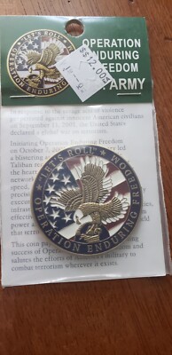 "Let's Roll" Army Challenge Coin Operation Enduring Freedom OEF 2001 | eBay