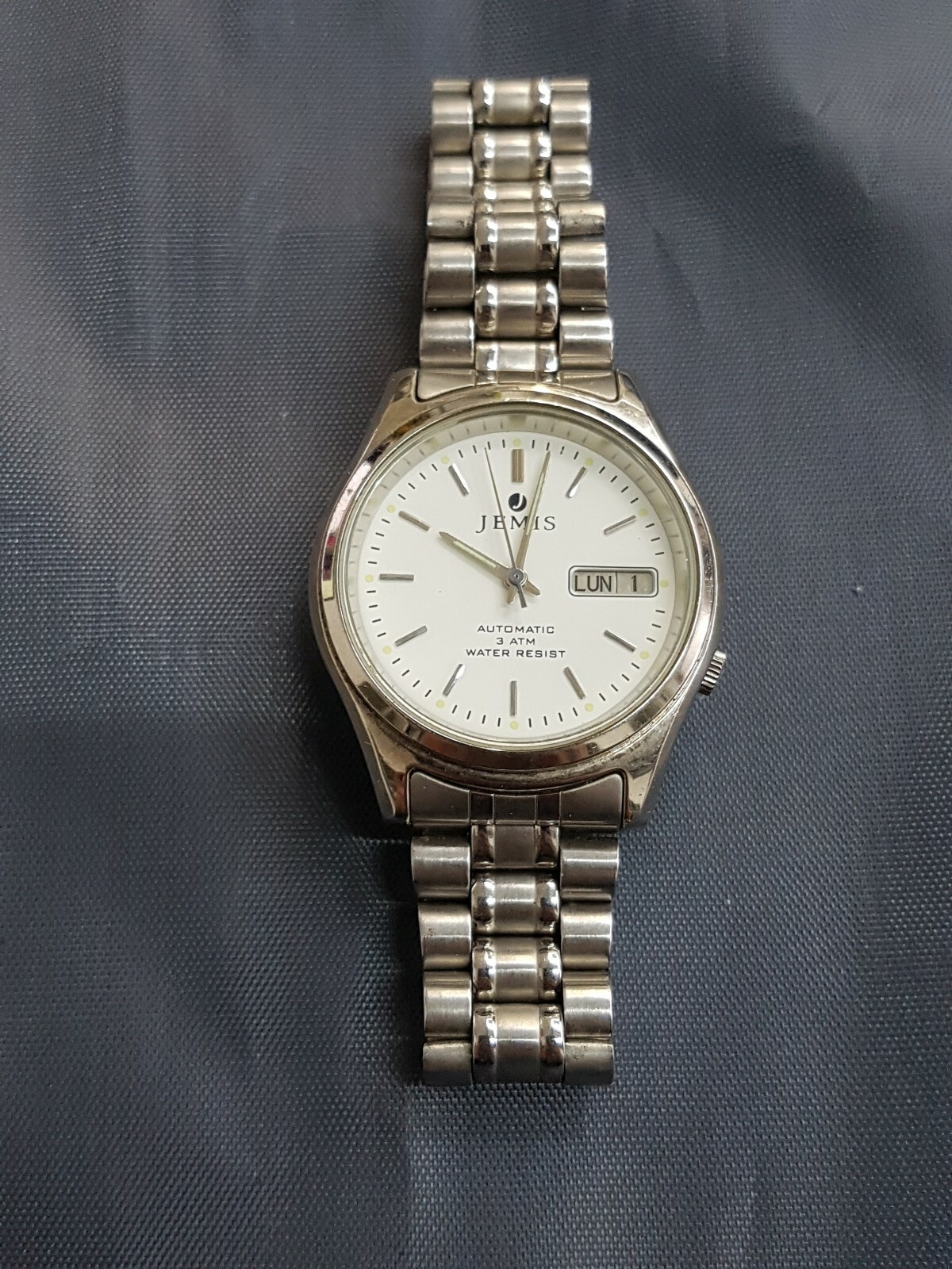 Vintage JEMIS watch japan automatic movement day/date | eBay