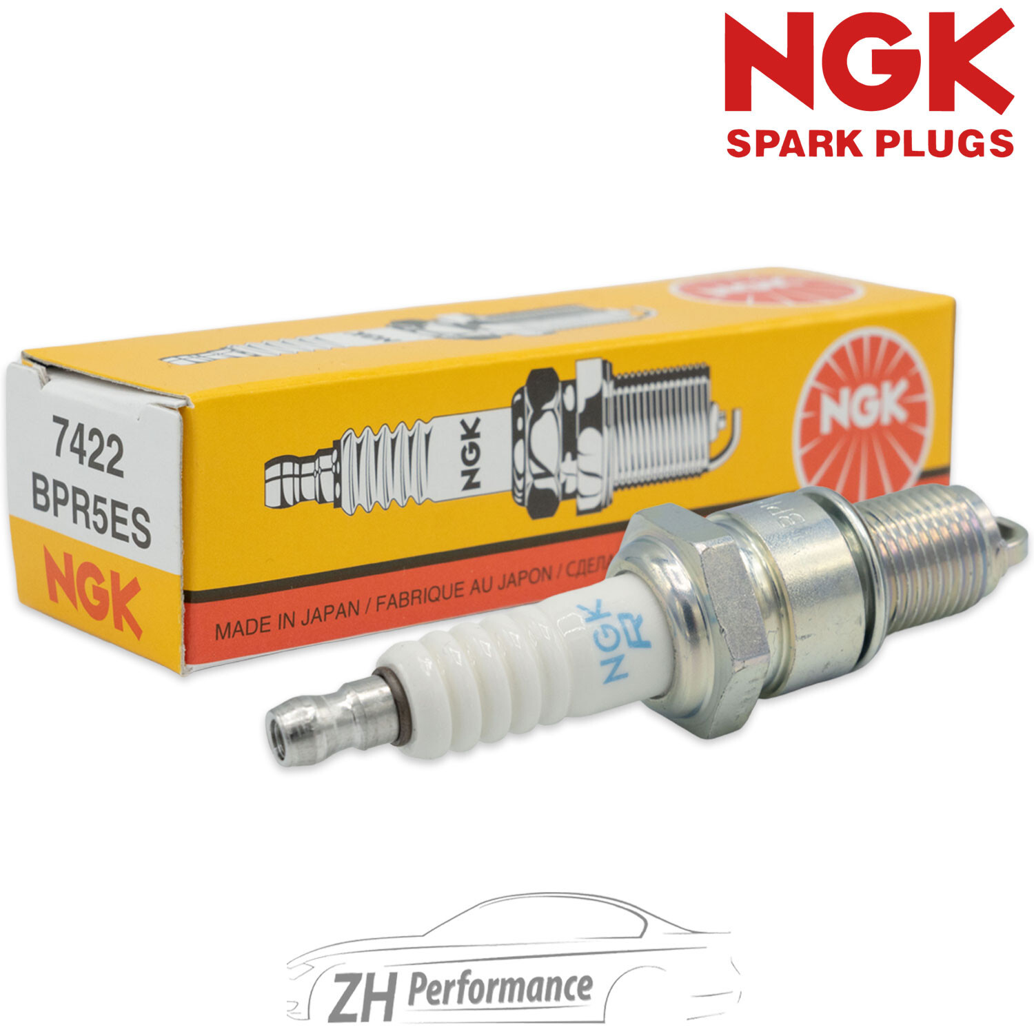 4x NGK 7422 BPR5ES Zündkerze für Mitsubishi Nissan Opel Renault Suzuki ...