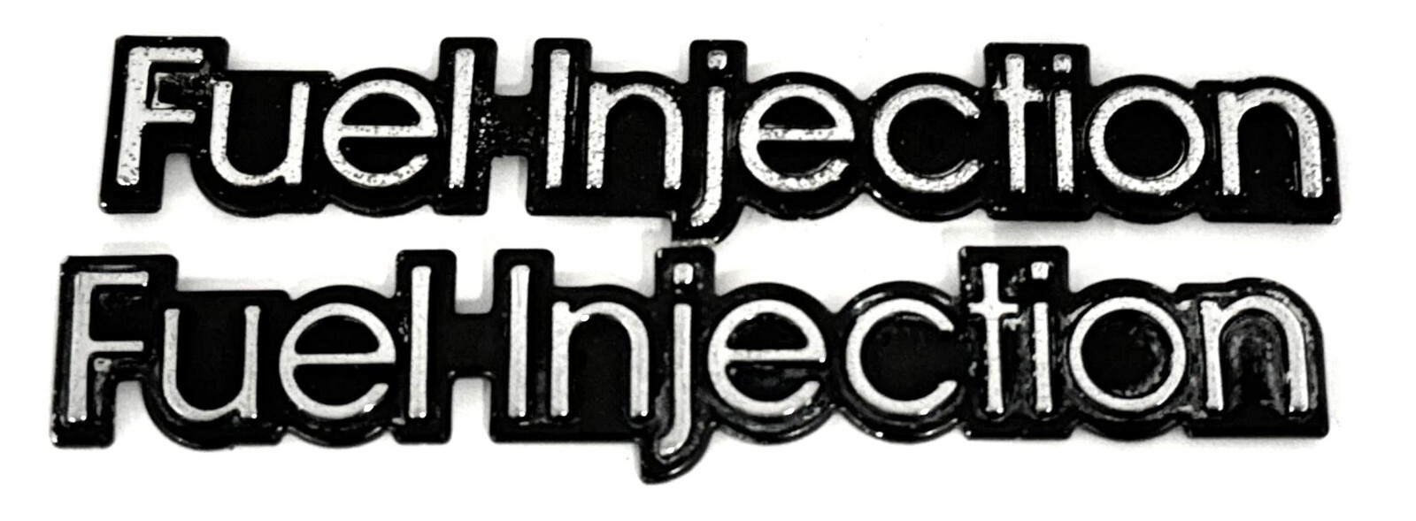 80s GM Buick Oldsmobile—"Fuel Injection" Fender Nameplate Emblems, 2pc ...