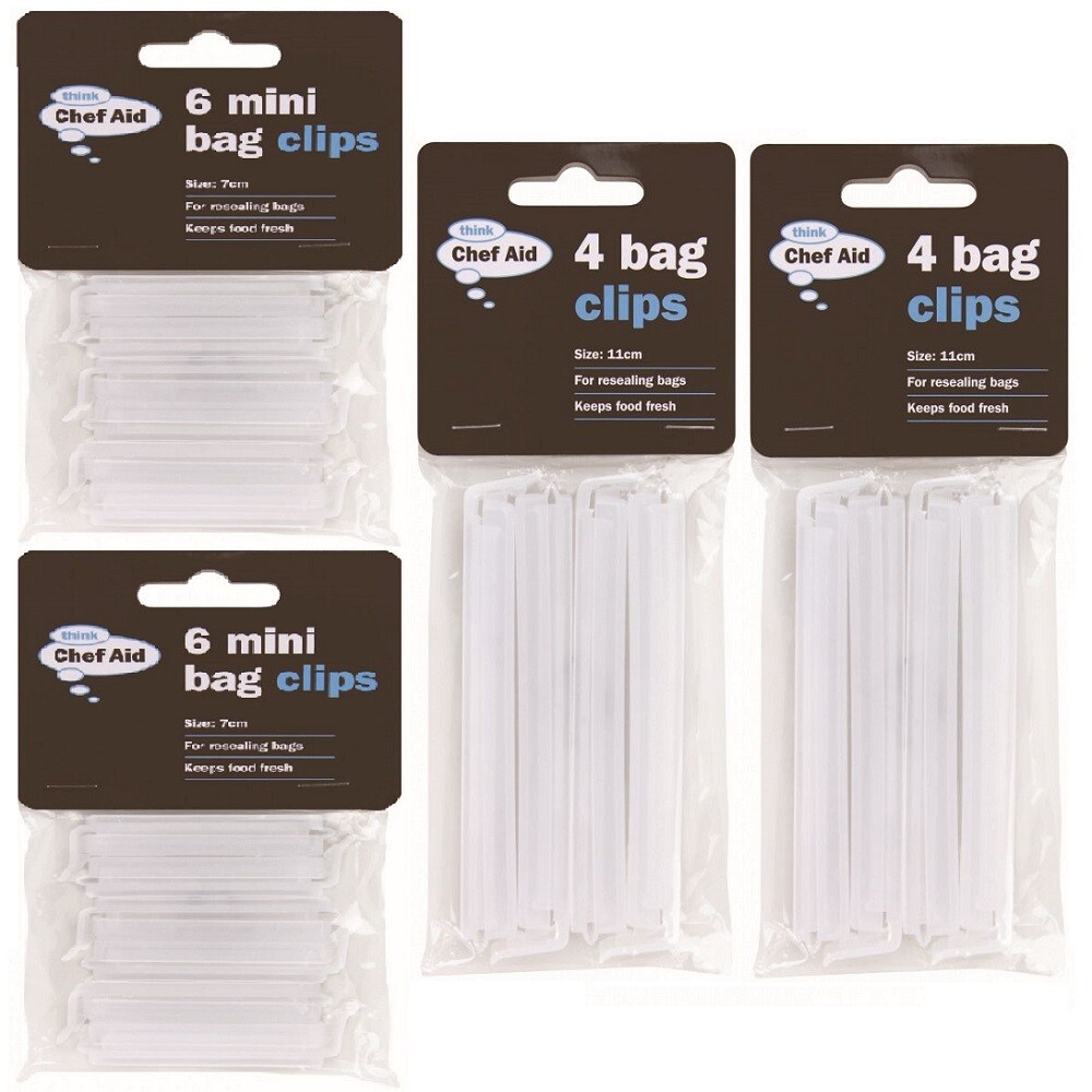 Multipack Plastic Food Sandwich & Freezer Bag Sealing Clip Seal ...