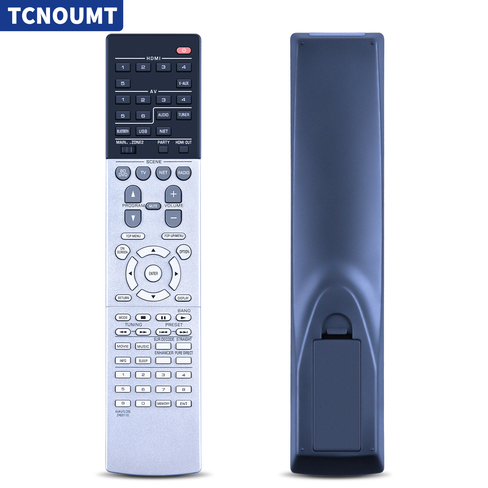 For Yamaha Remote Control RAV536 ZP60110 RX-V679 RX-V779 HTR-6068 TSR ...