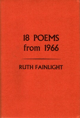 18 Poems From 1966 by Ruth Fainlight (Turret Books, 1967, Softcover ...