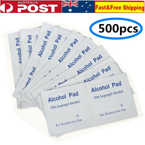 500X Alcohol Pad Wipes Medi Antiseptic Swabs 75% Isopropyl Nail Skin ...