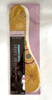 NEW Women's Summer Soles 1 Pair Stay Dry Shoe Liners Size 5-11 Suede ...