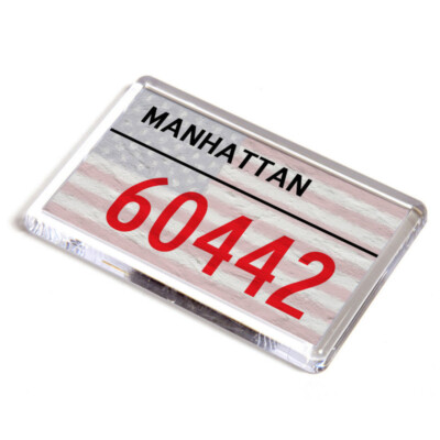 FRIDGE MAGNET - Manhattan, 60442 - US Zip Code | eBay UK