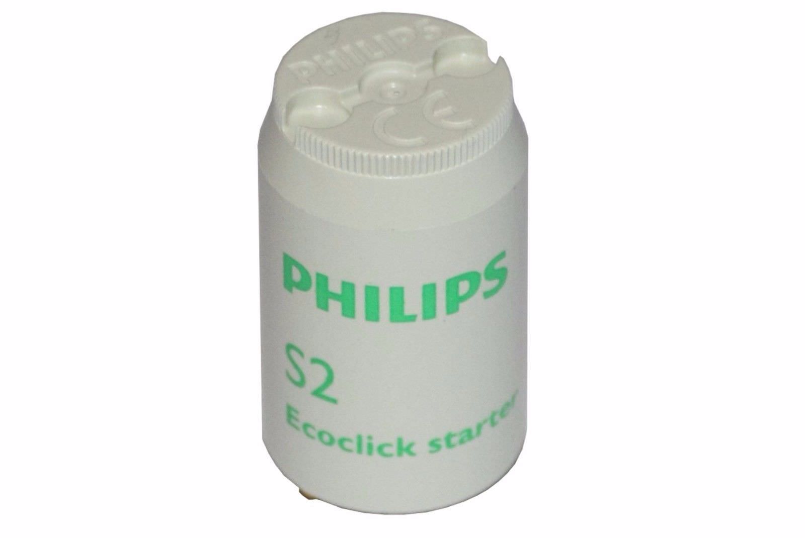 2 x Philips Fluorescent Tube Starters 4W-22W Series Starter 4-22W FS2 ...