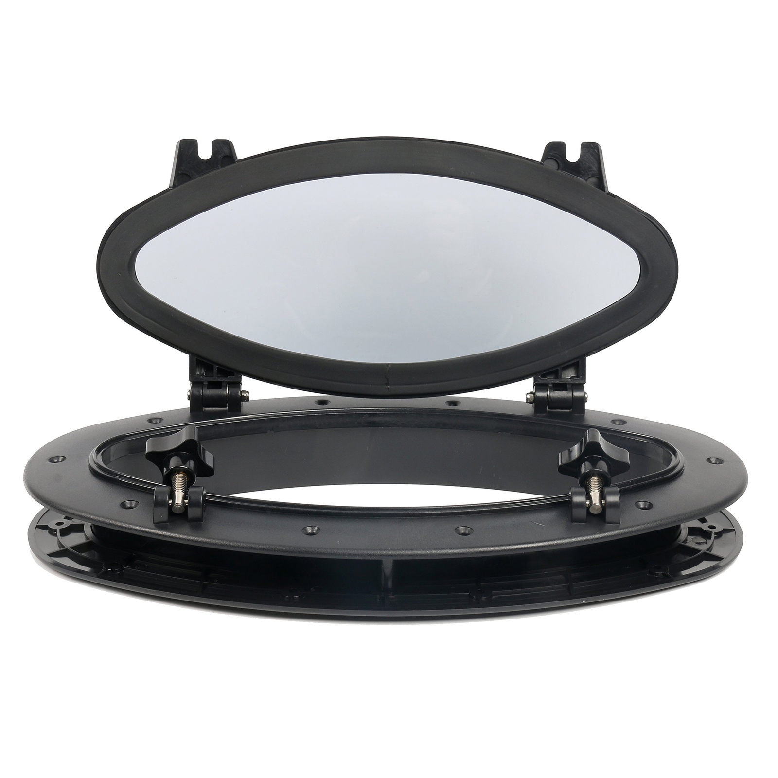 Boat Oval Opening Portlight Porthole Replacement Window 16”X8-5/8" ABS ...