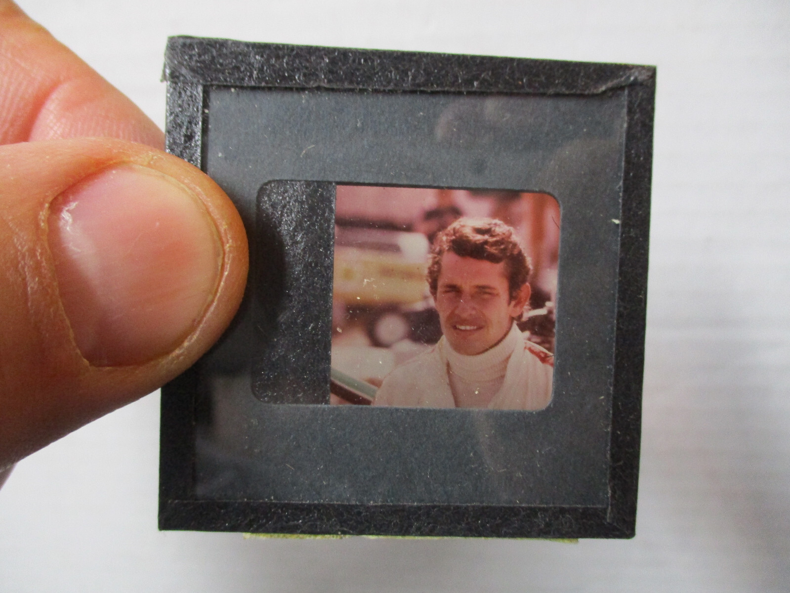 Vintage 1970's Jackie Ickx Race Car Driver Glass Slide 2 Inches | eBay