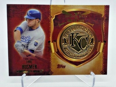 2015 TOPPS ERIC HOSMER 1ST HOME RUN COMMEMORATIVE MEDALLION FHRM-EH ...
