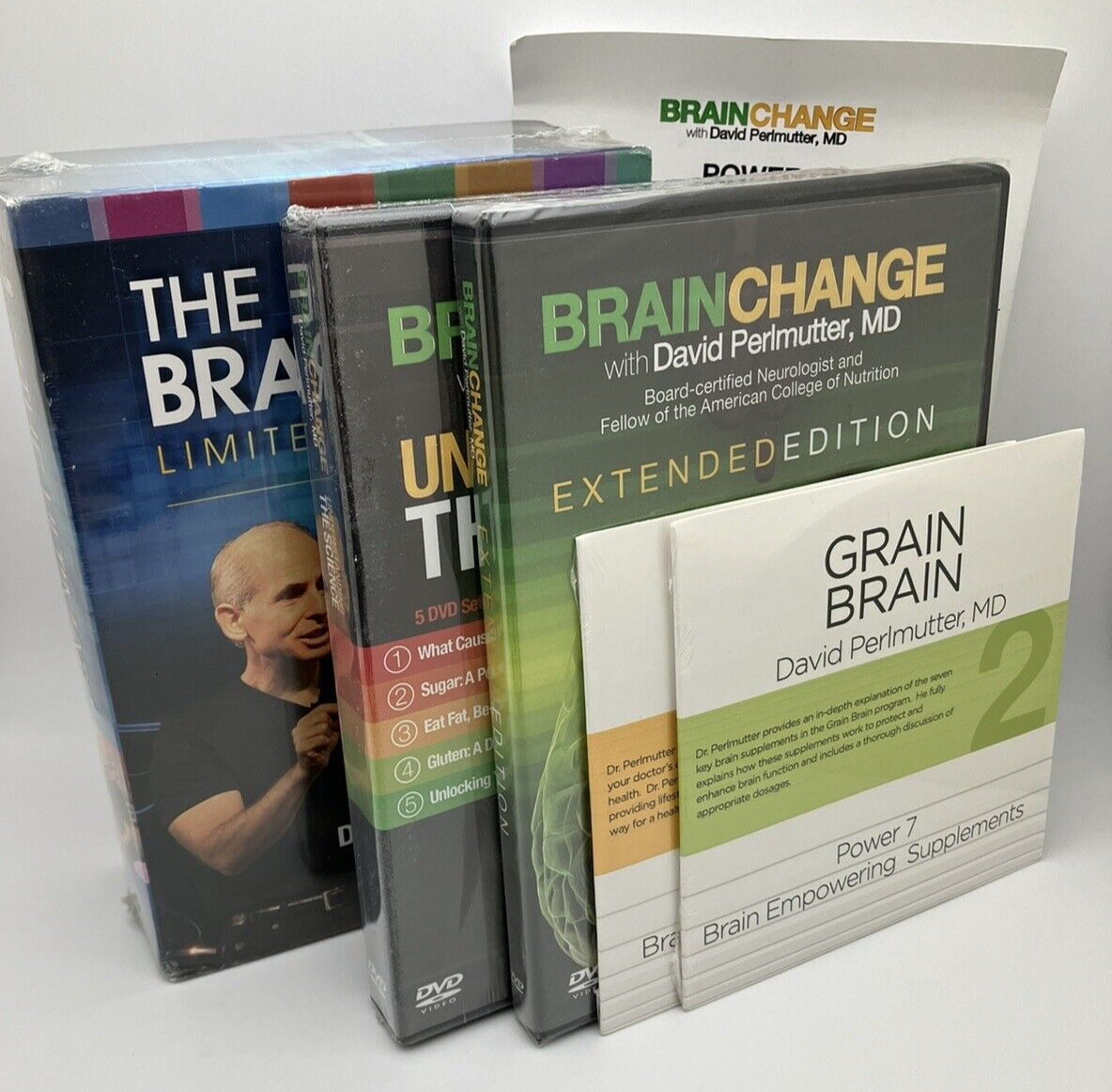 LOT DVDs Ultimate Brain Box Understanding Science David Perlmutter MD ...