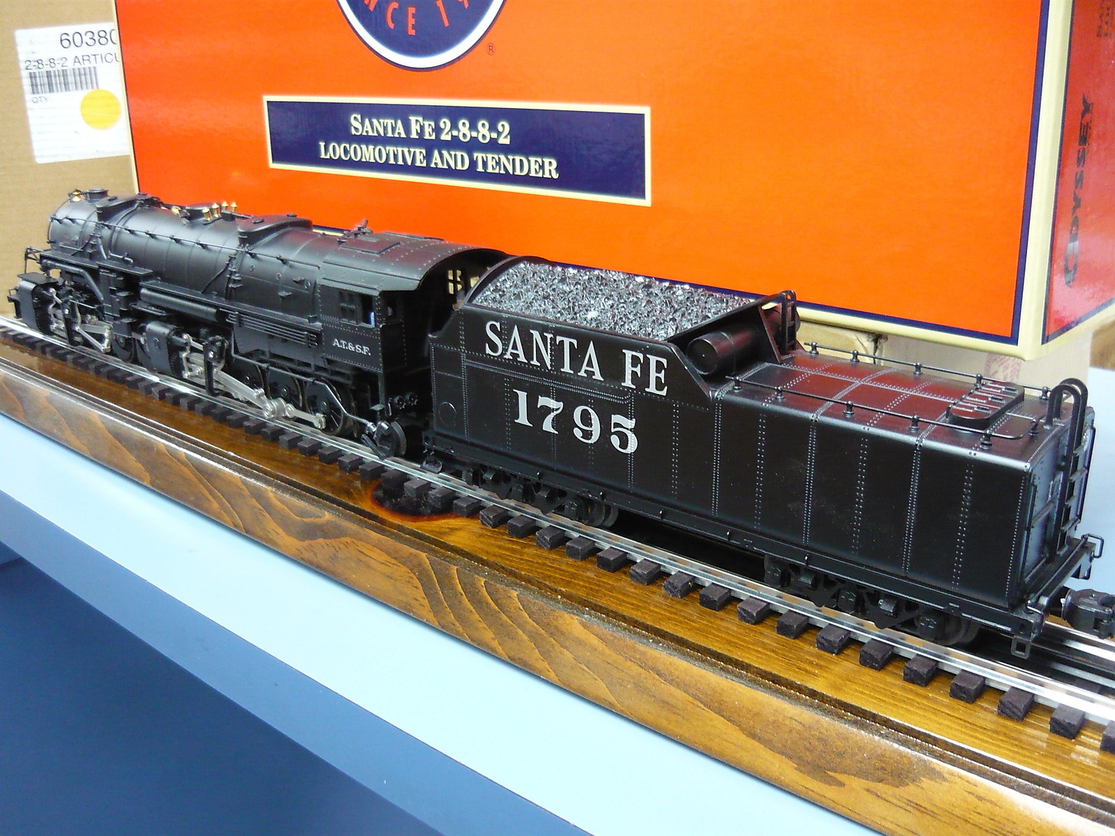 6-38030 Lionel Engine Santa Fe TMCC 2-8-8-2 Odyssey System O Scale New ...
