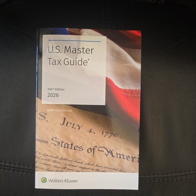 U.S. Master Tax Guide 2026, Paperback by Wolters Kluwer Editorial Staff ...