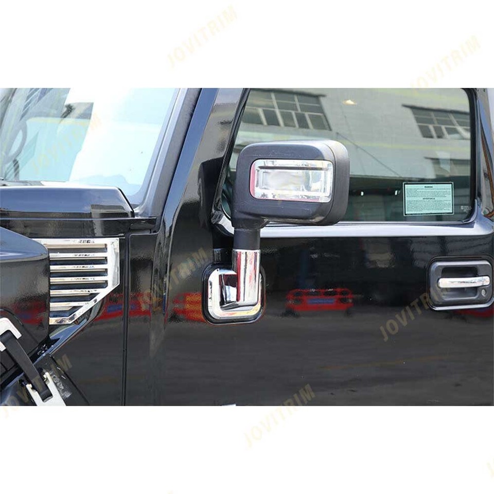 For Hummer H2 2003-2009 ABS Chrome Exterior Rear View Mirror Base Cover ...