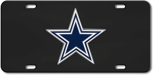 Dallas Cowboys License Plate Tag, Premium Stainless Steel Diecast ...