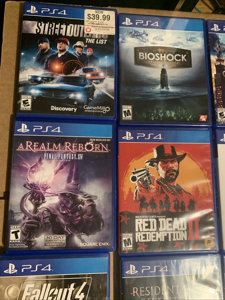 Lot Of 24 PS4 Games Playstation 4 (Used/Preowned) Farcry, Resident Evil ...