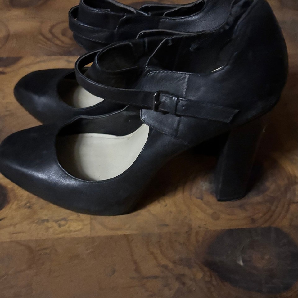 Max Studio Black Mary Jane Heels Size 8 | eBay