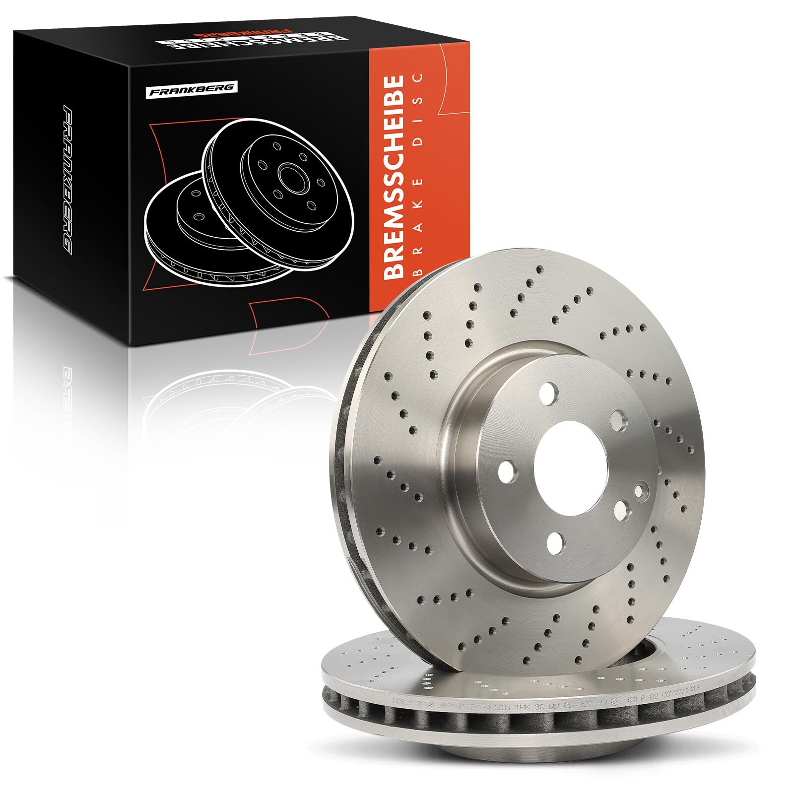 2x Brake Discs Pair Front 322mm for Mercedes-Benz A207 C207 S212 W212 ...