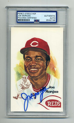 JOE MORGAN AUTOGRAPHED PEREZ STEELE POST CARD - PSA/DNA Slabbed | eBay