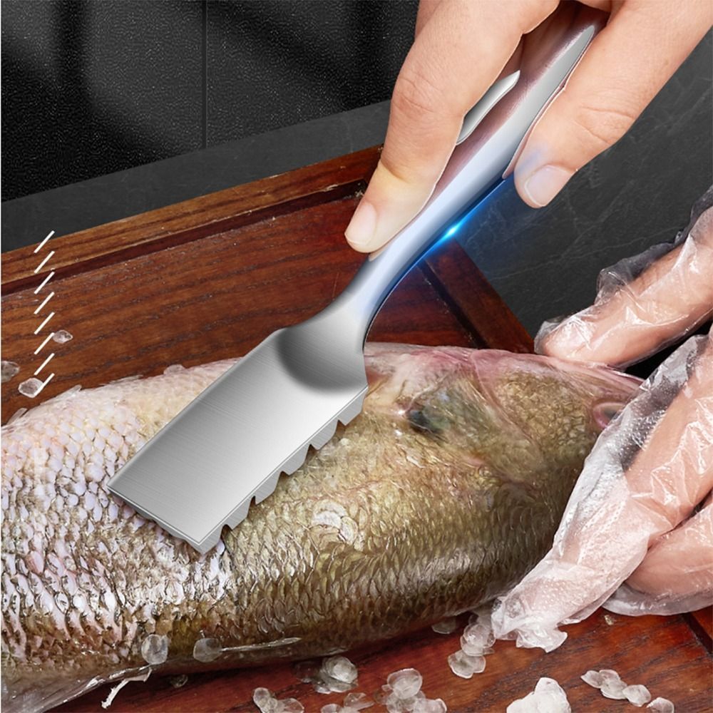 1 Pcs Silver Fish Scaler Heavy Duty Fish Cutter New Fish Scaler Tool ...