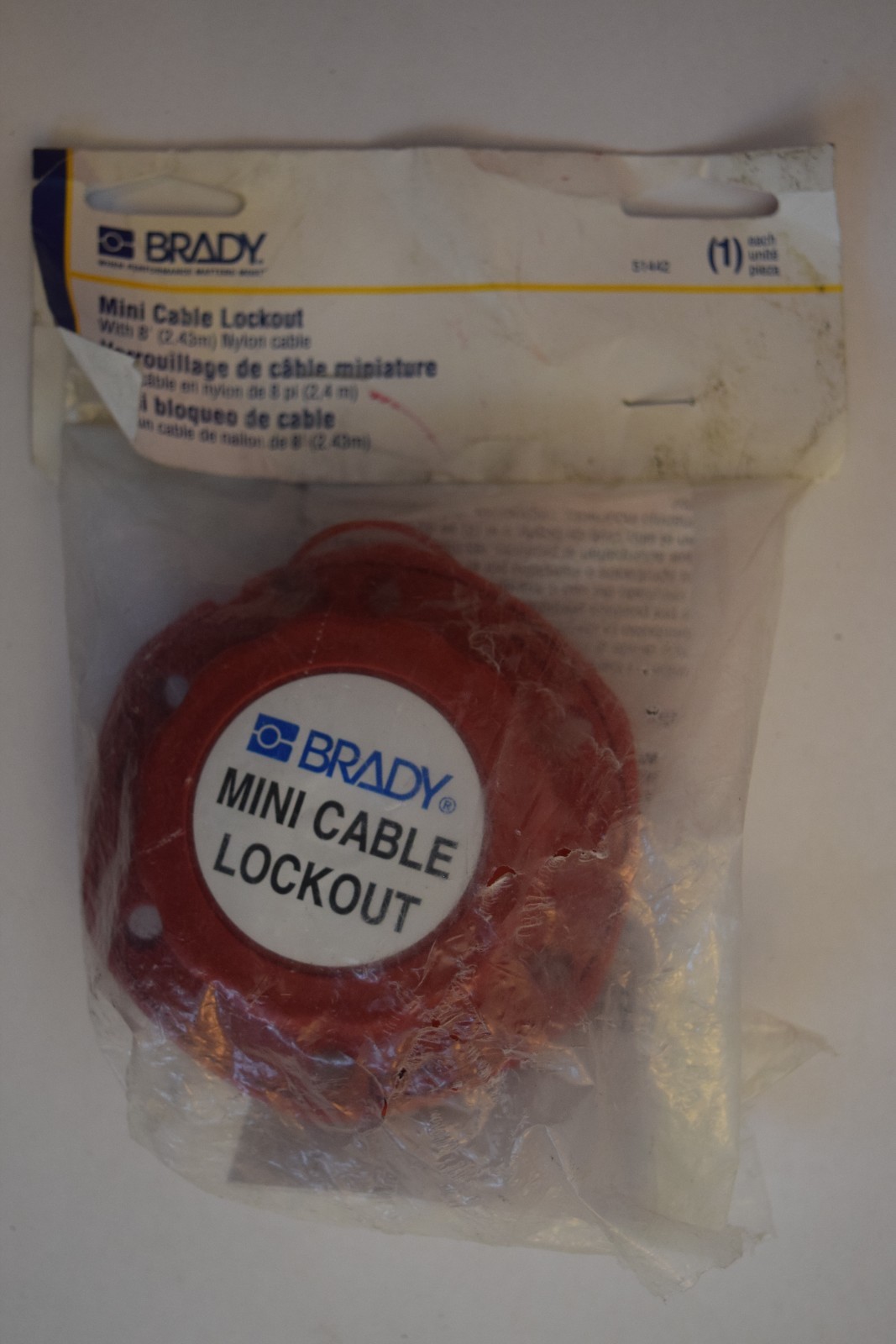 BRADY 51442 Retractable Cable Lockout, 8 ft L, 6 Locks Max | eBay
