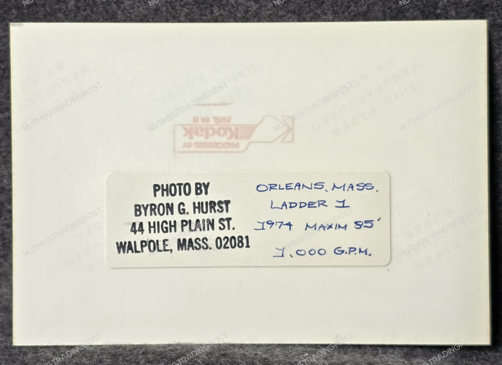 Vintage Fire Apparatus Photo Firetruck 1974 Maxim 85' Aerial Orleans MA ...