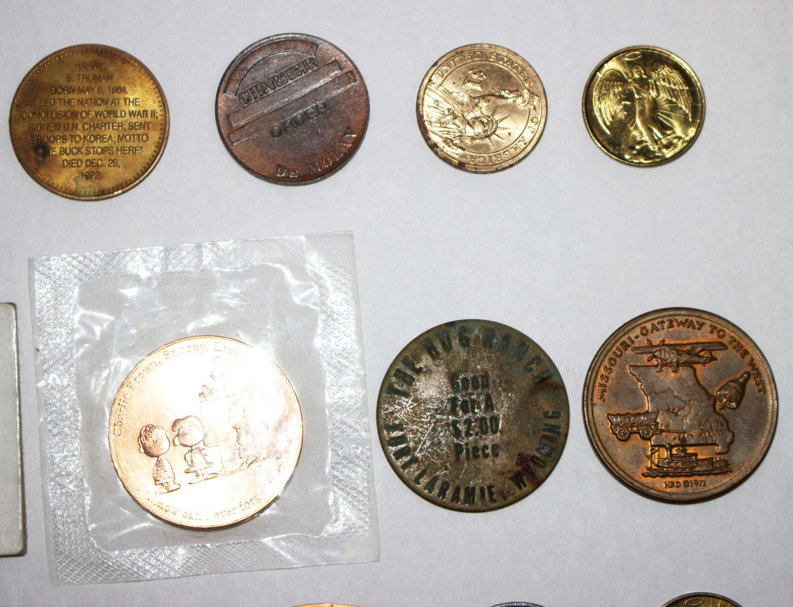 Vintage Lot Tokens Coins Order of DeMolay Masonic Missouri Brothel Cat ...