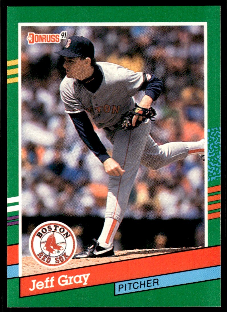 1991 Donruss Baseball Card Jeff Gray Rookie Boston Red Sox #721 | eBay