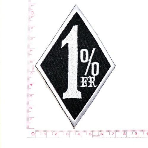 1%er Outlaw Chopper Patch Biker Club Emblem for DIY Iron on Clothes ...