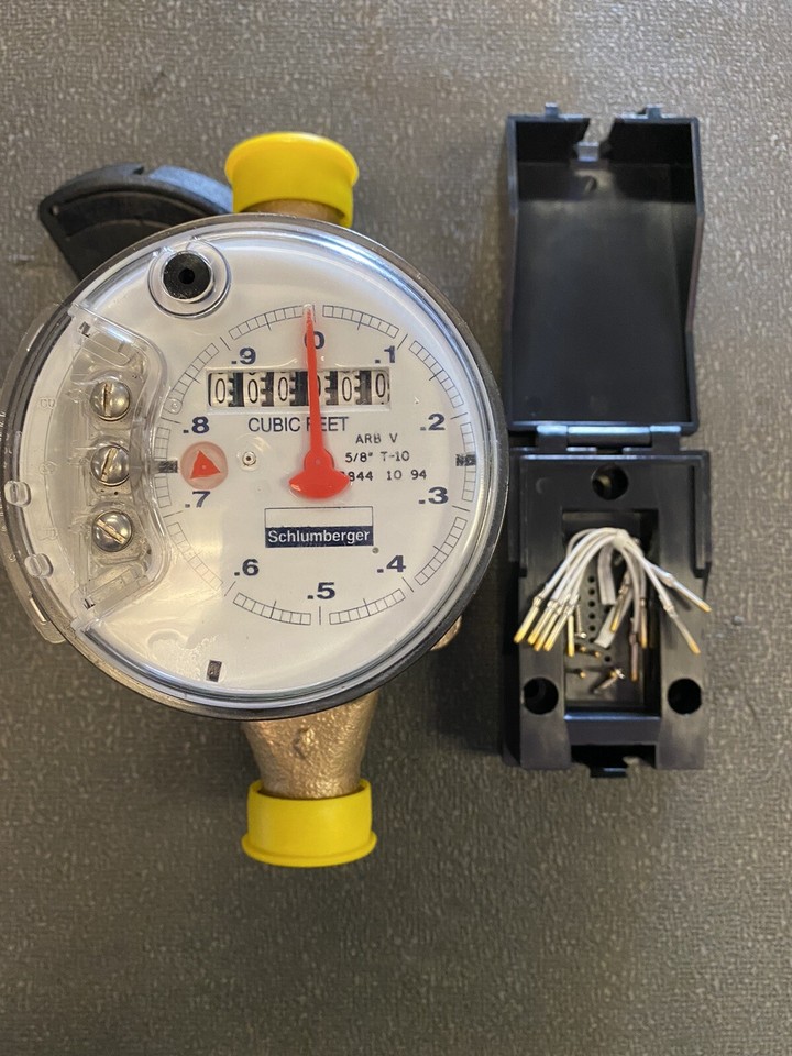 Neptune 5/8x3/4 T-10 Water Meter NSF61 ARB 100 Cubic Feet With Arb Box ...
