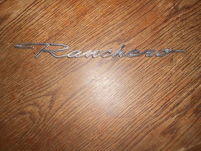 ORIGINAL METAL RANCHERO EMBLEM NAMEPLATE BADGE VINTAGE | eBay