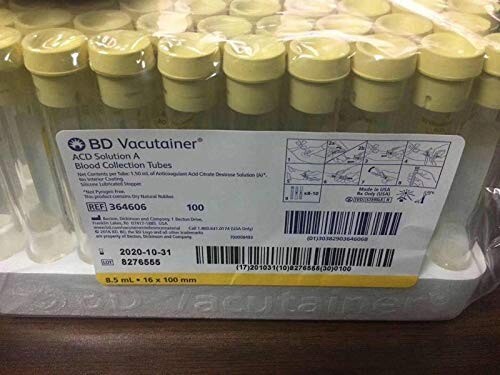 PRP TUBES, LIQUID ACD TEST TUBES ( 8.5ML ) PACK OF 50 TUBES | eBay