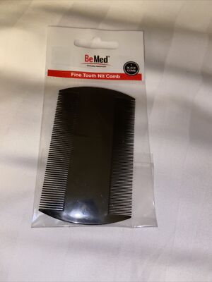 Be Med Fine Tooth Not Comb Head Lice Comb Black Bnip Free Post (acc173 ...