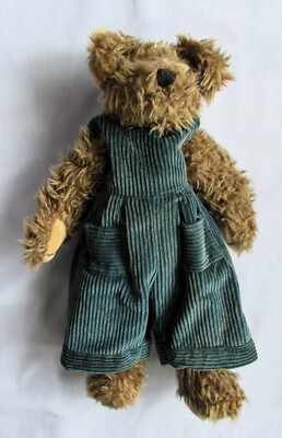 GROVER NO TAG - TY Attic Treasures 15" Plush Bear in Green Corduroy ...