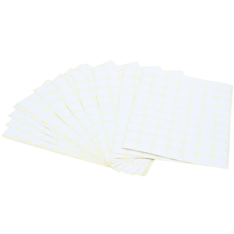 1X(19mm Circles Round Code Stickers Self Adhesive Sticky Labels White ...