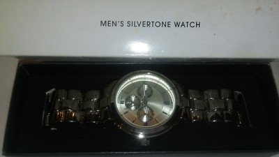 Men's Avon silver Tone Quartz Watch With Silver tone Band. New! | eBay