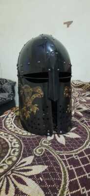 Armor Snake Helmet Medieval Warrior Steel Roman Helmet Helmet | eBay ...