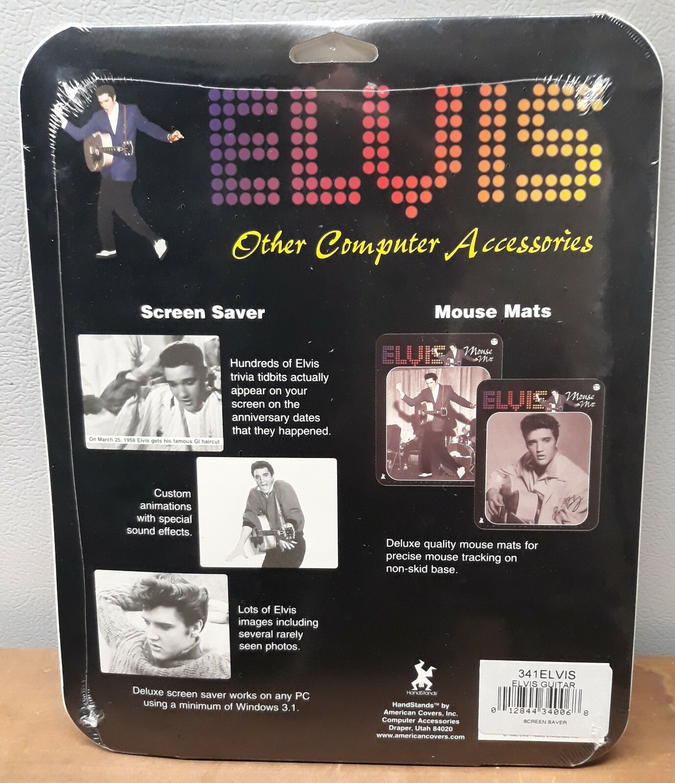 Elvis Presley Mouse Mat and Screen Saver (Elvis Guitar) 1998 | eBay
