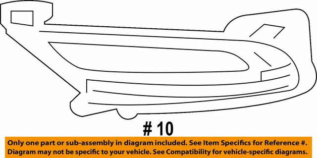 Chrysler 68227213AB Genuine OEM Fog Lamp Bezel for sale online | eBay
