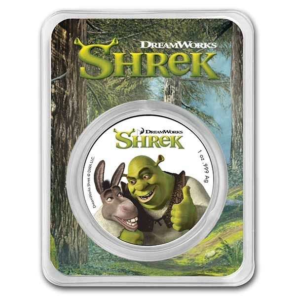 2021 Niue 1 OZ Silver $2 Shrek 20th Anniversary BU (Colorized | eBay