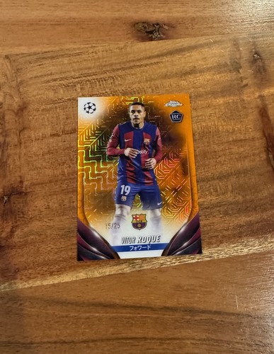 Vitor Roque 2023-24 Topps Chrome UEFA Japan Orange Refractor /25 Rookie ...