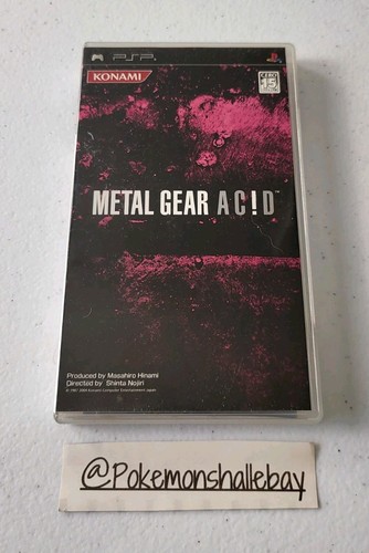 Metal Gear Acid (Ac!d) - Playstation Portable Game *W/ Manual - NTSC-J ...