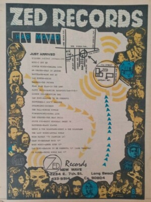 ZED RECORDS L.A. rare orig 1979 FULL PAGE PRINT AD, KBD PUNK, 11x15 ...