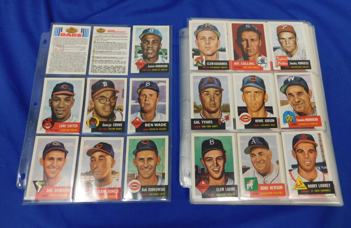 1991 Topps Archives Baseball Binder 1953 Topps Reprint Complete Set 1 ...