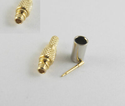 10pcs MMCX Male Plug Straight Crimp RG174 RG316 LMR100 RG179 Cable RF ...