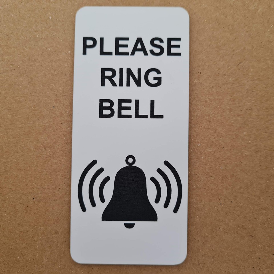 Please Ring Bell Sign Plaque Door Doorbell Ding Dong Buzzer Chime | eBay