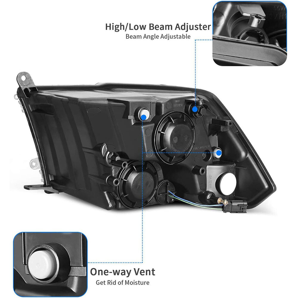 Dodge RAM Headlight MAGNA 50693B 1 Pair for sale online | eBay