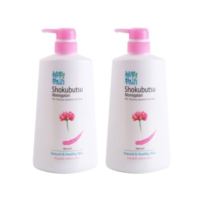 2x500ml Shower Cream Bath Body Wash Skin Shokubutsu Chinese Milk Vetch ...