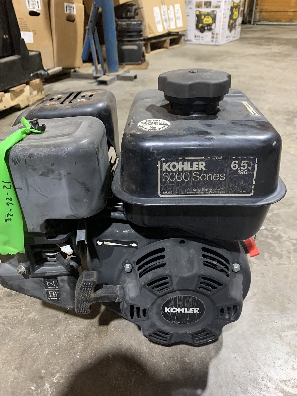 USED KOHLER LOG-SPLITTER ENGINE SH265-3119 | eBay